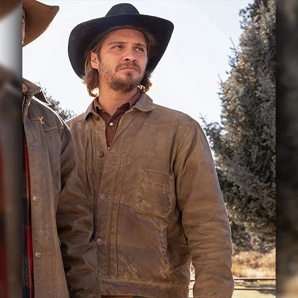 Luke Grimes Yellowstone Kayce Dutton Brown Jacket - The Famous Jackets